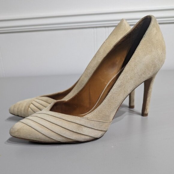 IRO | Shoes | Iro Suede Beige Pump | Poshmark